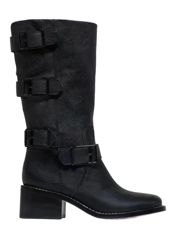 Bernardo 1946 65mm Leather Triple-buckle Boots - Black