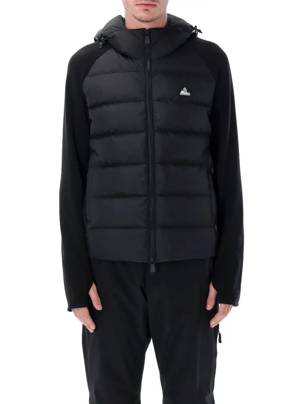 Moncler Hybrid Hooded Down Jacket - Black