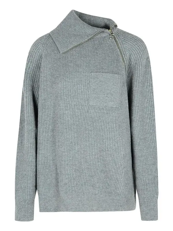 Sportmax Salpa Cashmere Blend Sweater - Grey