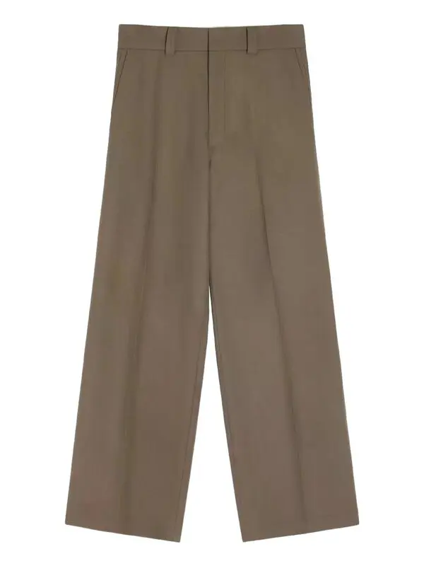 LEMAIRE Pleated Trousers - Brown