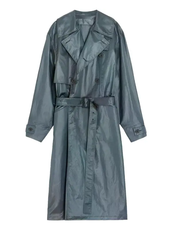 LEMAIRE Metallic Trench Coat - Blue