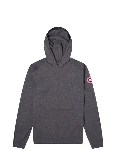 Canada Goose Amherst Badge Knit Hoodie - Iron Grey