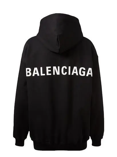 Balenciaga Classic Logo Hoodie - Black