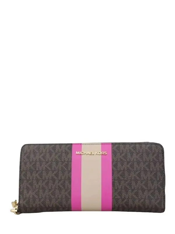 Michael Kors Jet Set Travel Continental Wristlet - Wild Berry