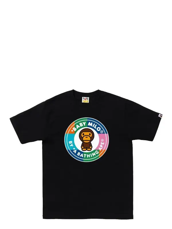 A BATHING APE Block Milo Busy Works Tee Shirt - Black