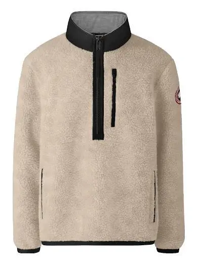 Canada Goose Renfrew Classic Badge Zip Fleece Jacket - Light Tan