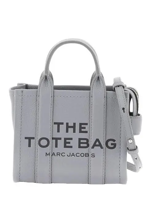 Marc Jacobs The Leather Crossbody Tote Bag - Wolf Grey