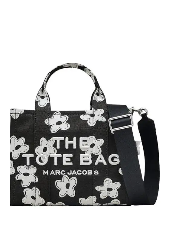 Marc Jacobs Daisy Canvas Small Tote Bag - Black/white