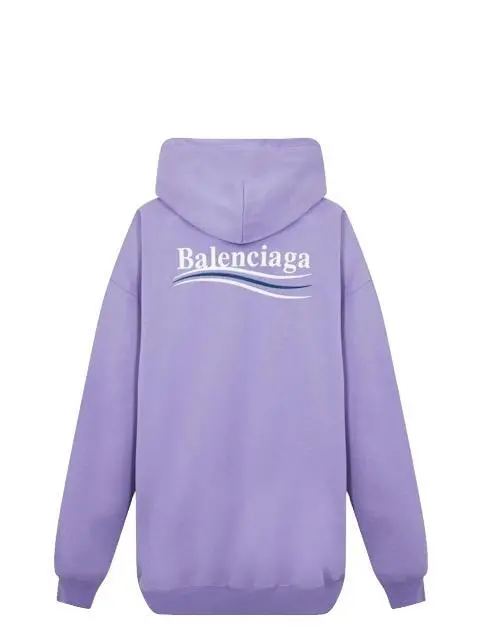 Balenciaga Political Campaign Logo Hoodie - Purple