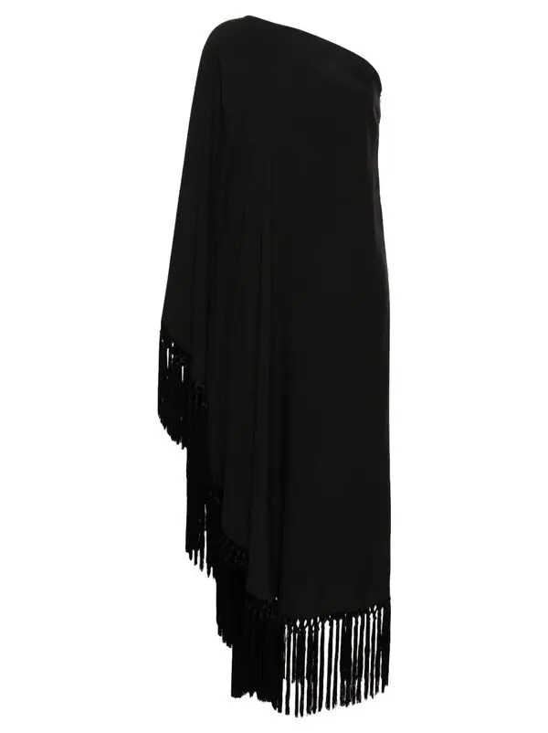 TALLER MARMO Arno Fringed Long Dress - Black
