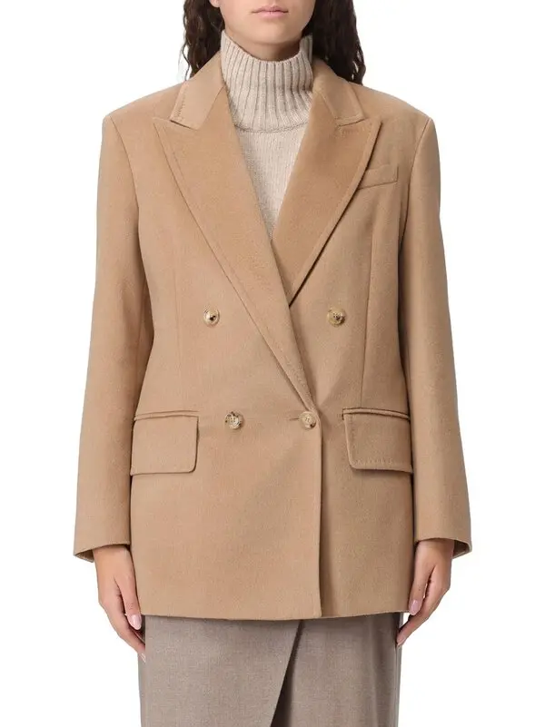 Max Mara Double-breasted Jacket - Camel