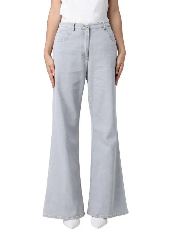 FORTE_FORTE Wide Leg Jeans - White