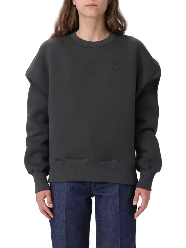 Ami Crewneck Sweatshirt - Charcoal