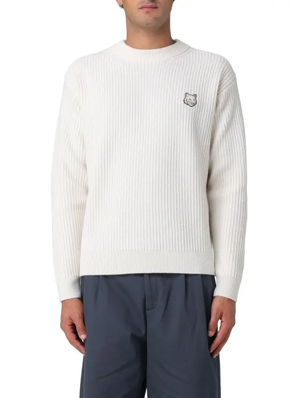 Maison Kitsuné Ribbed Sweater - Beige