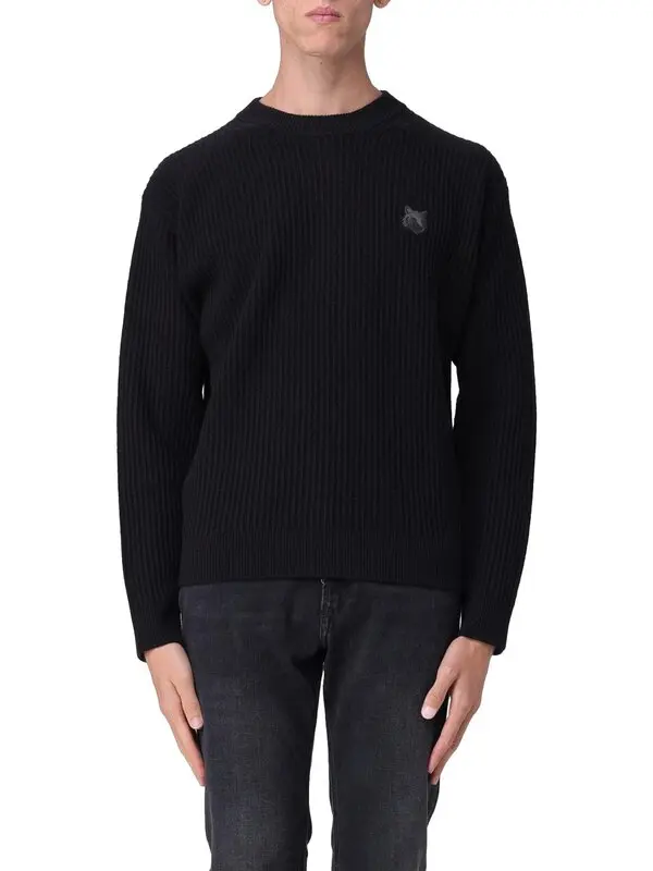 Maison Kitsuné Ribbed Sweater - Black