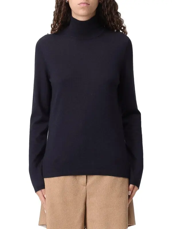 Max Mara Long Sleeve Turtleneck Sweater - Blue