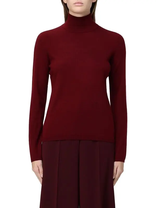 Max Mara Long Sleeve Turtleneck Sweater - Red