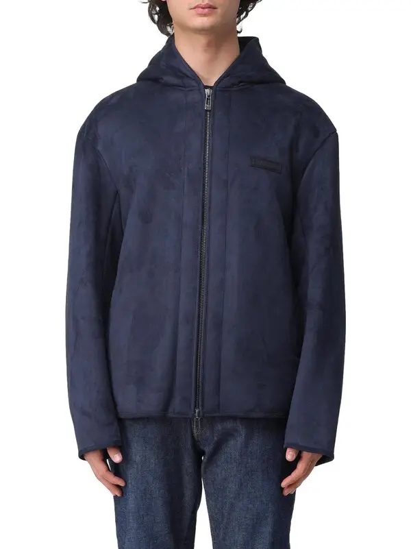 Armani Exchange Hooded Zip-up Jacket - Navy