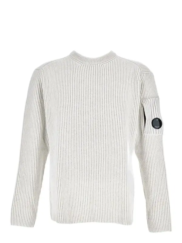 C.P. COMPANY Crewneck Sweater - White