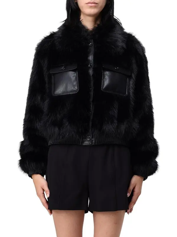 Liu Jo Fur Coat - Black