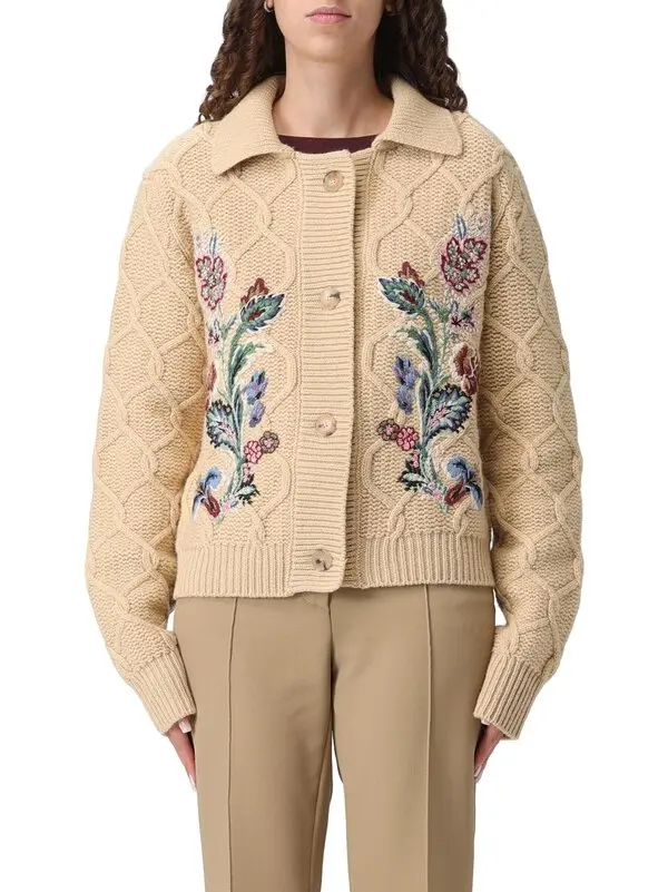 Etro Embroidered Sweater - Beige