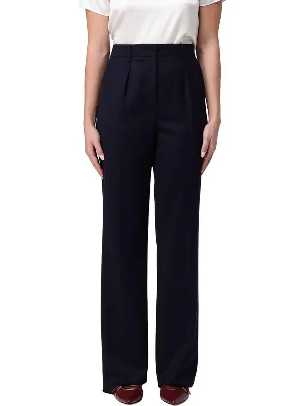 Max Mara Tailored Wide Leg Trousers - Blue
