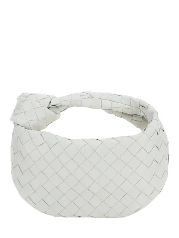 Bottega Veneta Woven Top Handle Bag - Gold