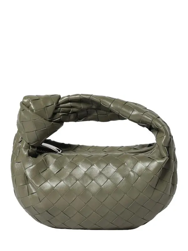 Bottega Veneta Woven Top Handle Bag - Green