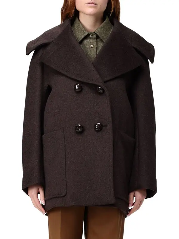 Max Mara Double-breasted Coat - Brown