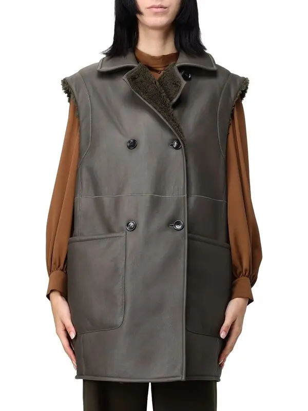 Max Mara Fur Coat - Green