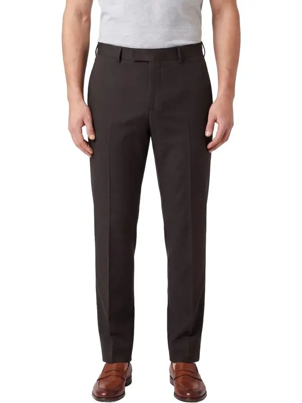 PT TORINO Tailored Straight Leg Trousers - Dark