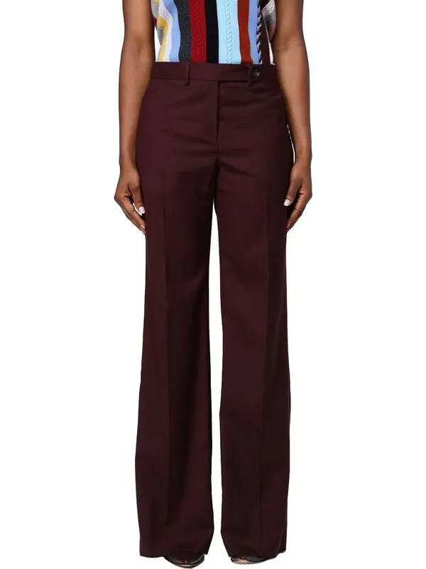 Paul Smith Wide Leg Trousers - Burgundy