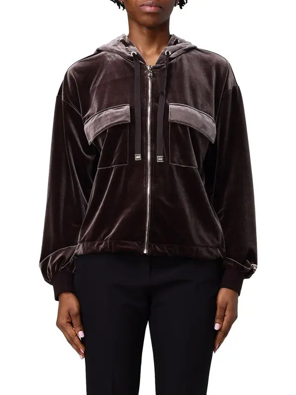 Liu Jo Full Zip Sweatshirt - Brown