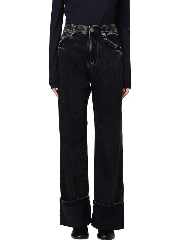 Pinko Cuffed Jeans - Black