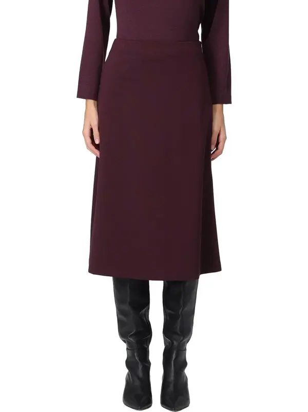 Liviana Conti A-line Skirt - Burgundy