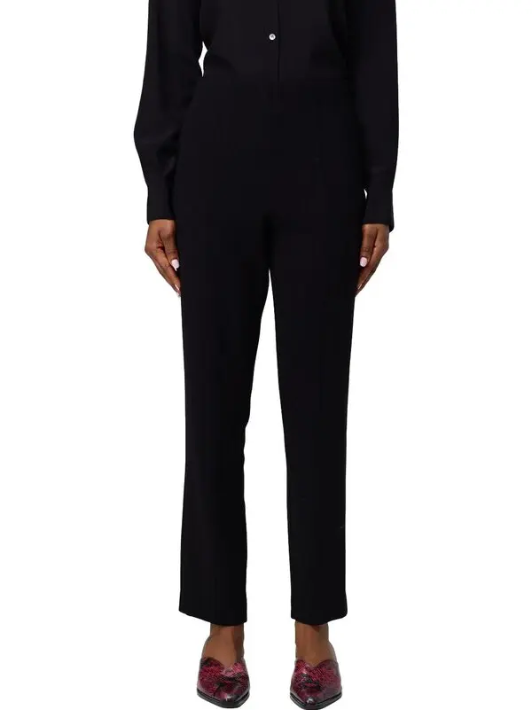 Liviana Conti Straight Leg Trousers - Black