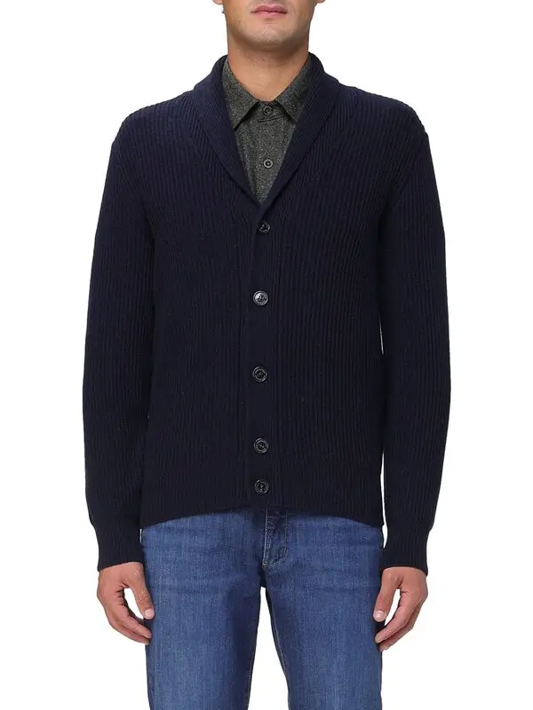 BROOKSFIELD Shawl Collar Cardigan - Blue