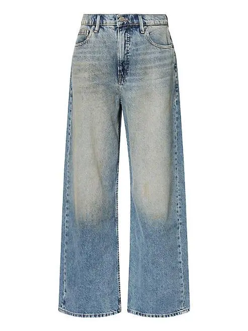 Good American Good Standard Baggy Denim-blend Jeans - Indigo1001