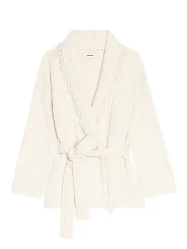 Zadig&Voltaire Wool And Cashmere-blend Belted Coat - Ecru