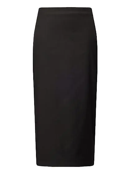 REFORMATION Stretch-woven Midi Skirt - Black