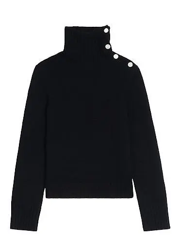 Zadig&Voltaire Nalma High-neck Cashmere Jumper - Black