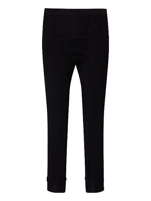 Rick Owens Thermal Elasticated-waist Jersey Trousers - Black