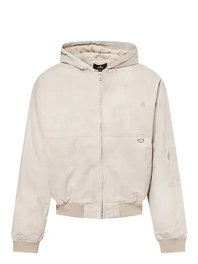 REPRESENT Hooded Padded Stretch-cotton Jacket - Beige