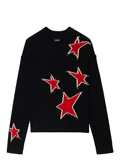 Zadig&Voltaire Star-motif Cashmere Jumper - Black