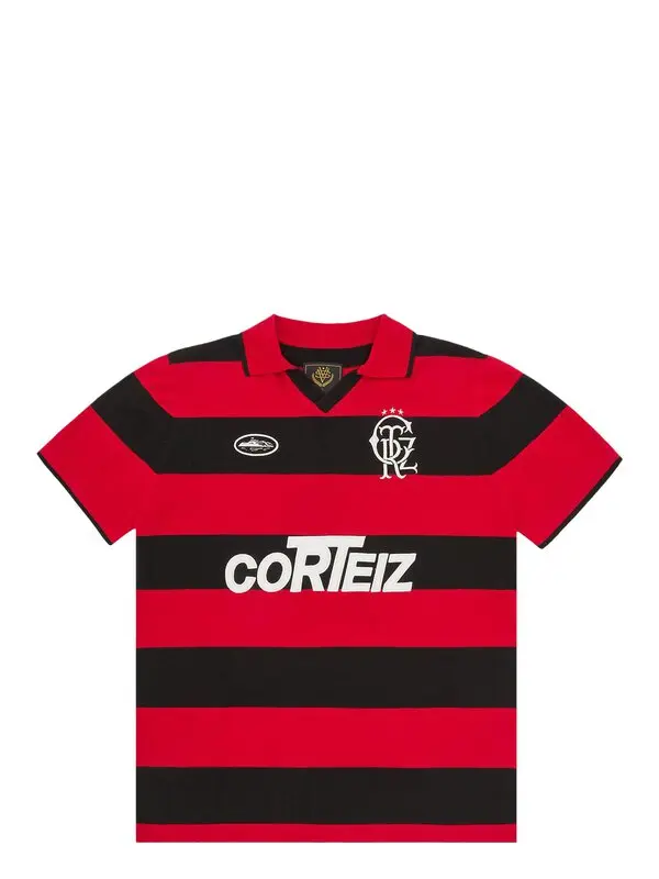 CORTEIZ Striped Knit Jersey - Red