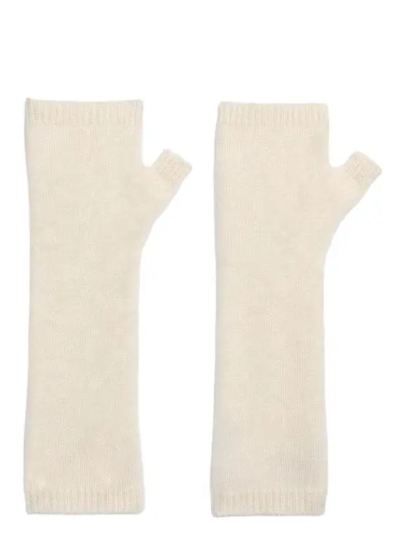 Vince Brushed Cashmere Arm Warmers - Natural