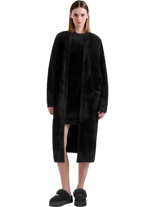 Rudsak Long Fuzzy Cardigan - Black