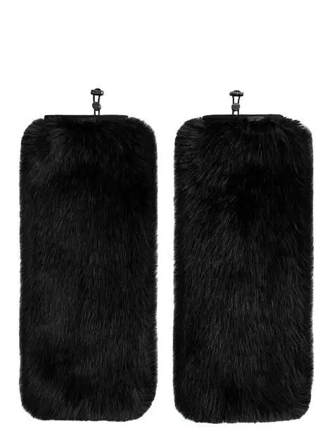 Rudsak Faux Fur Leg Warmers - Black