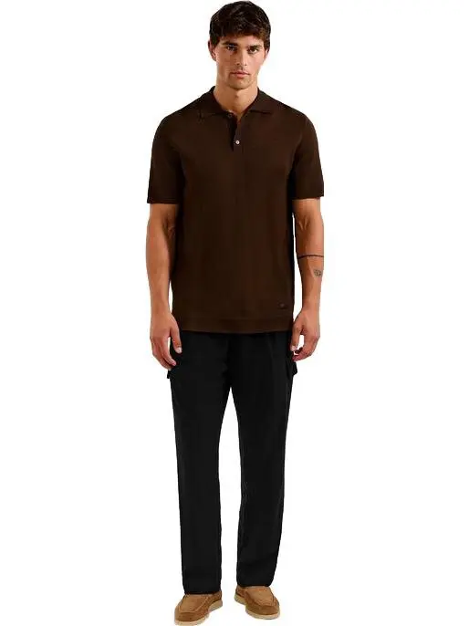 Rudsak Knit Polo - Brown