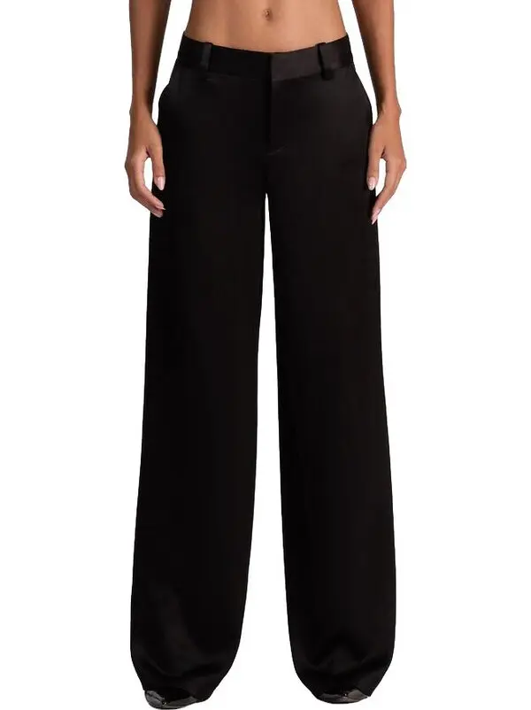 Alice + Olivia Stu Baggy Pant - Black
